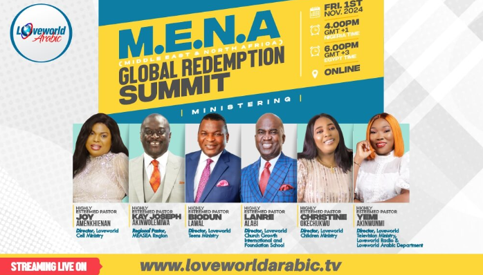 MENA GLOBAL REDEMPTION SUMMIT | Loveworld Arabic